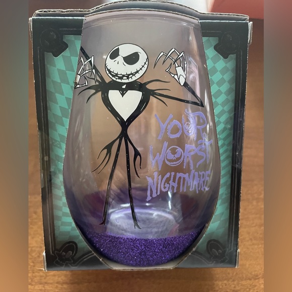 Disney | Dining | Disney Jack Skellington 2 Ounce Teardrop Glass Bnib ...